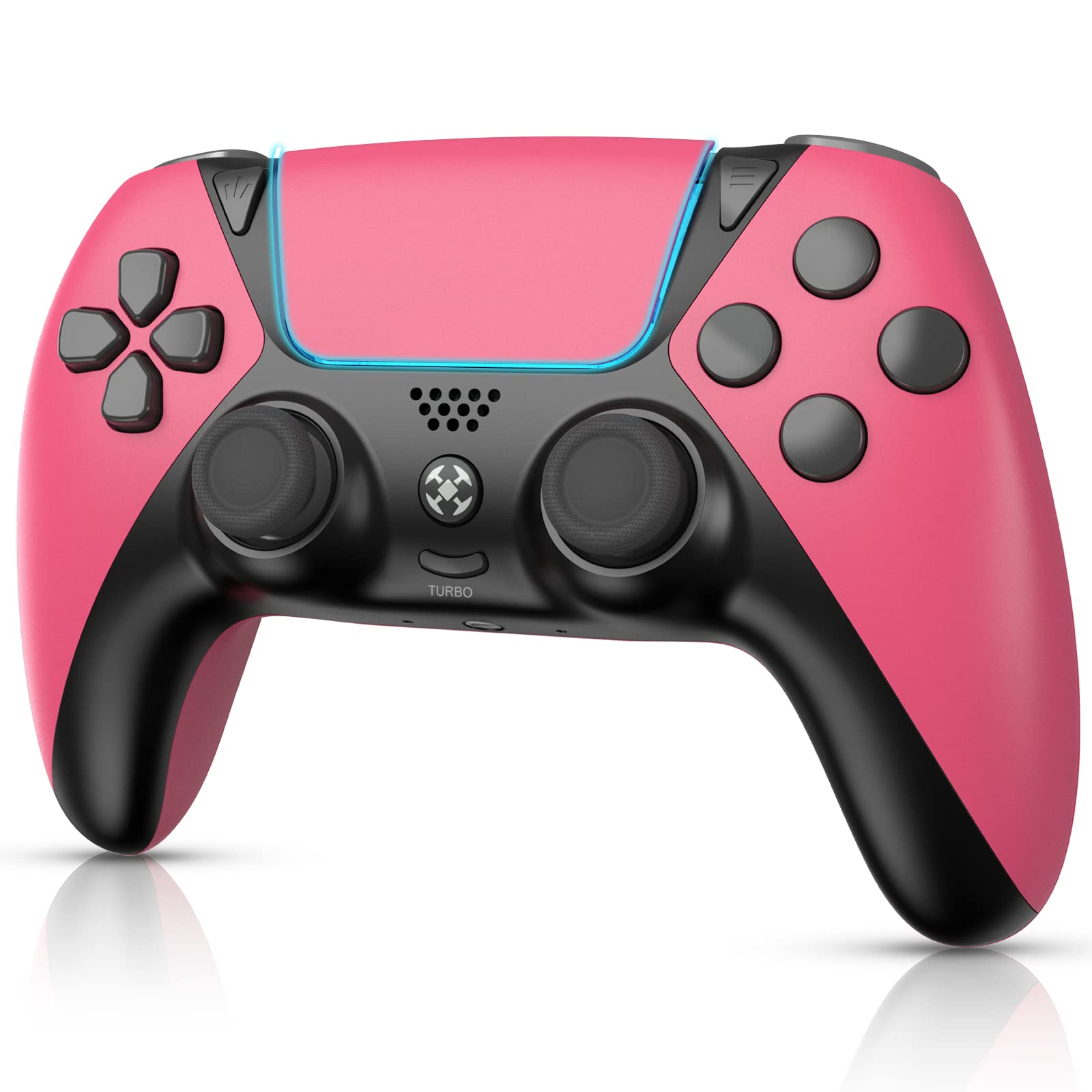 Wireless Controller for PS4 Controller, Ymir Game Remote for PlayStation 4 Controller with Turbo, Steam Gamepad Work with Back Paddles, Scuf Controllers for PS4/Pro/Silm/PC/IOS -Cosmic Red