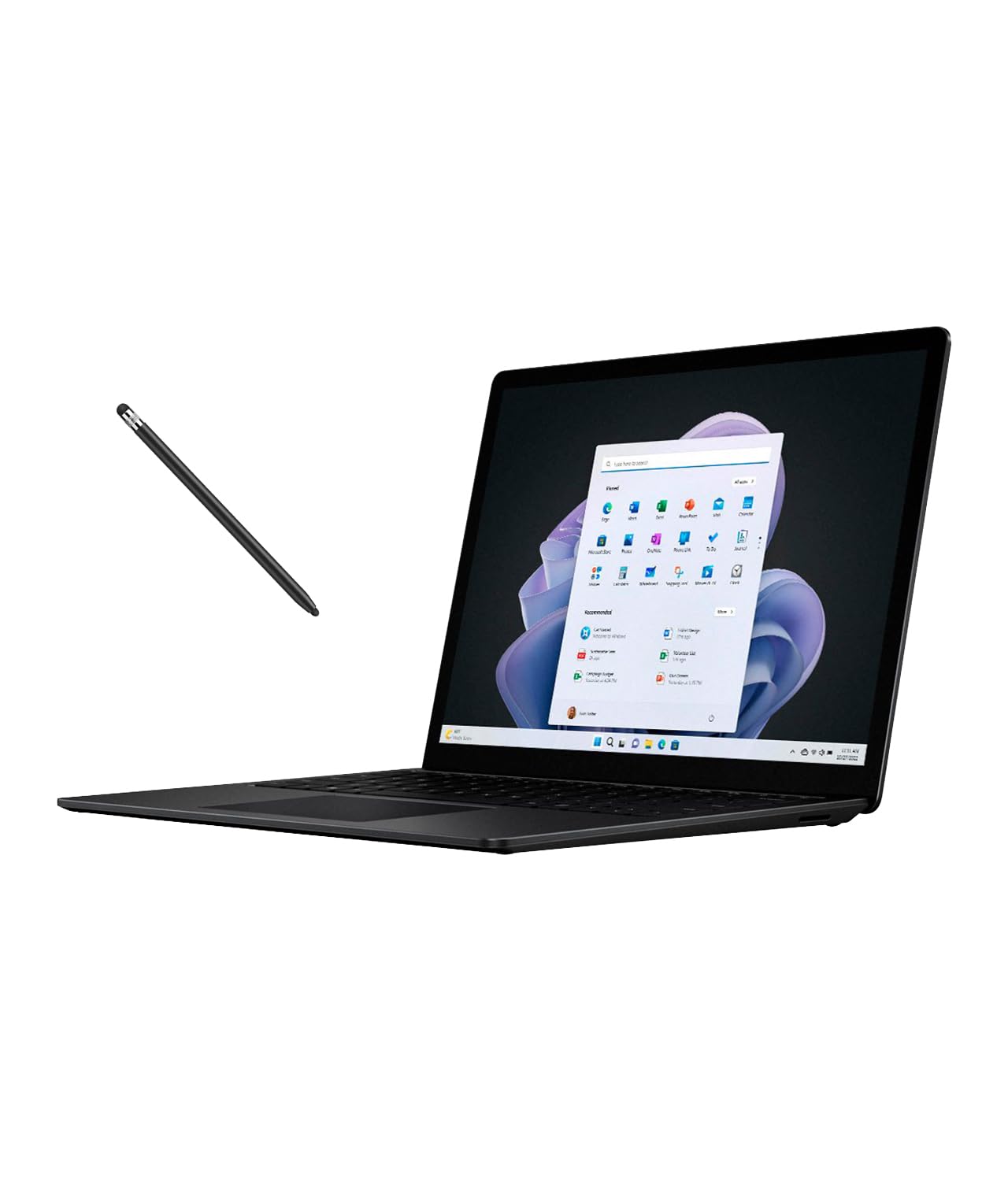 Microsoft Surface Laptop 5, 15.6" FHD Touch, Backlit, Intel Core i7-1255U (10-core up tp 4.70 GHz), Intel Iris Xe Graphics, 16GB DDR5 RAM, 512GB SSD, Windows 11 Pro, Black, with MTC Stylus Pen