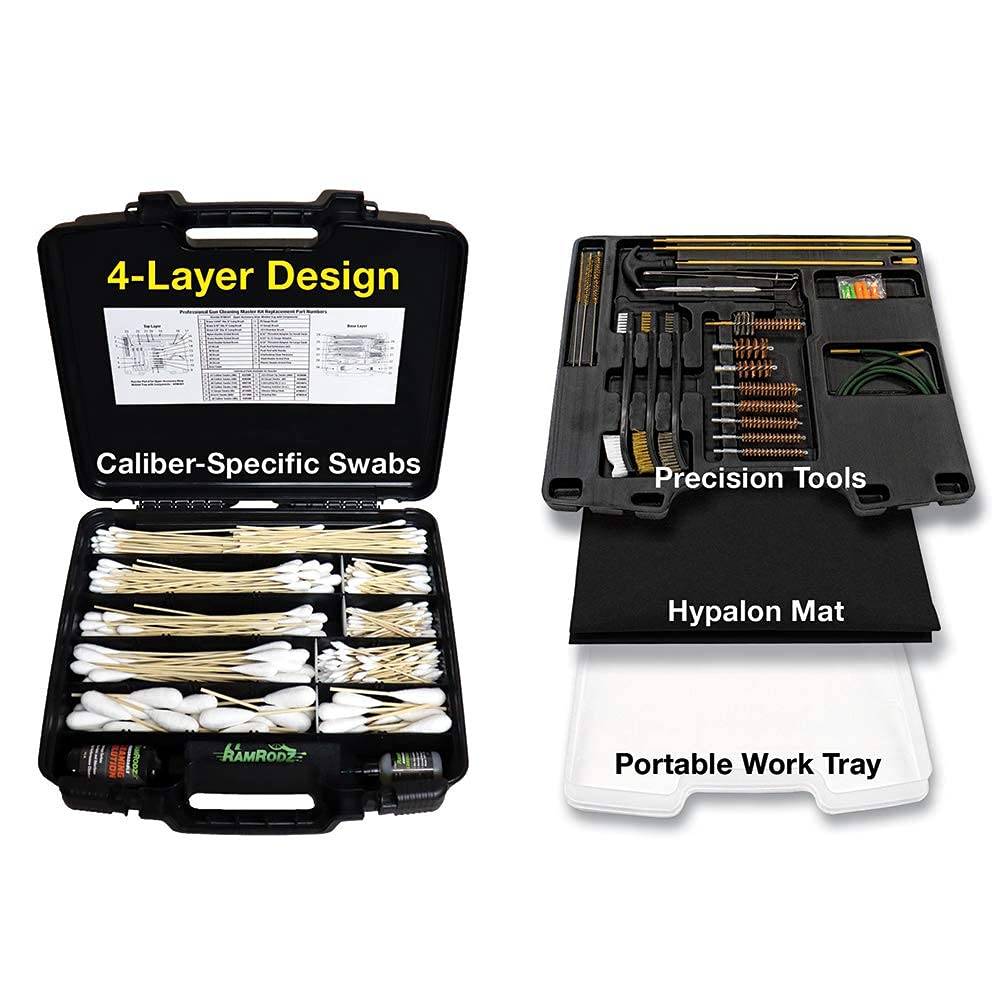 RamRodz #70035 Universal Gun Cleaning System (New) with Solvents and Cleaning Mat