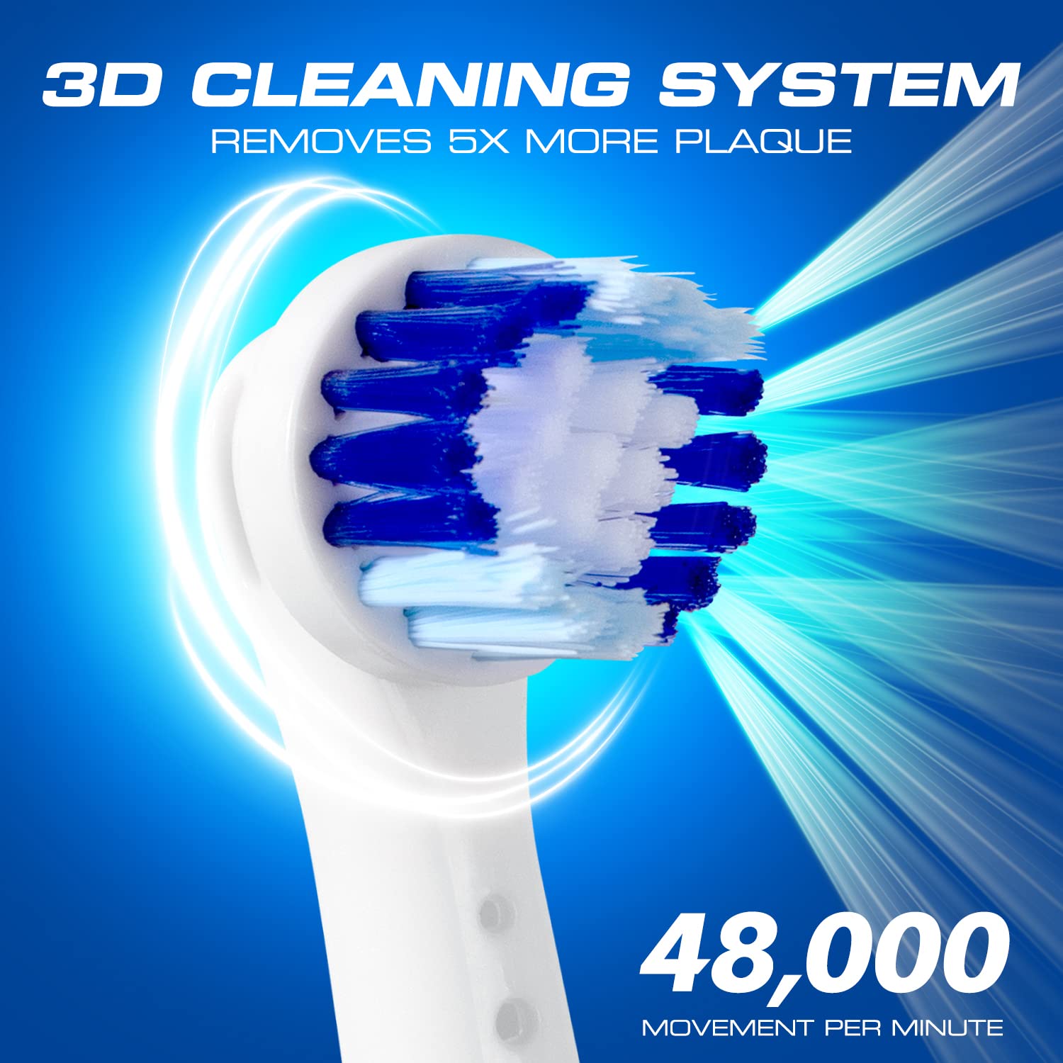 Toothbrush Heads Compatible with Oral-B Electric Toothbrush β Precision Replacement Toothbrush Heads Refills (8)