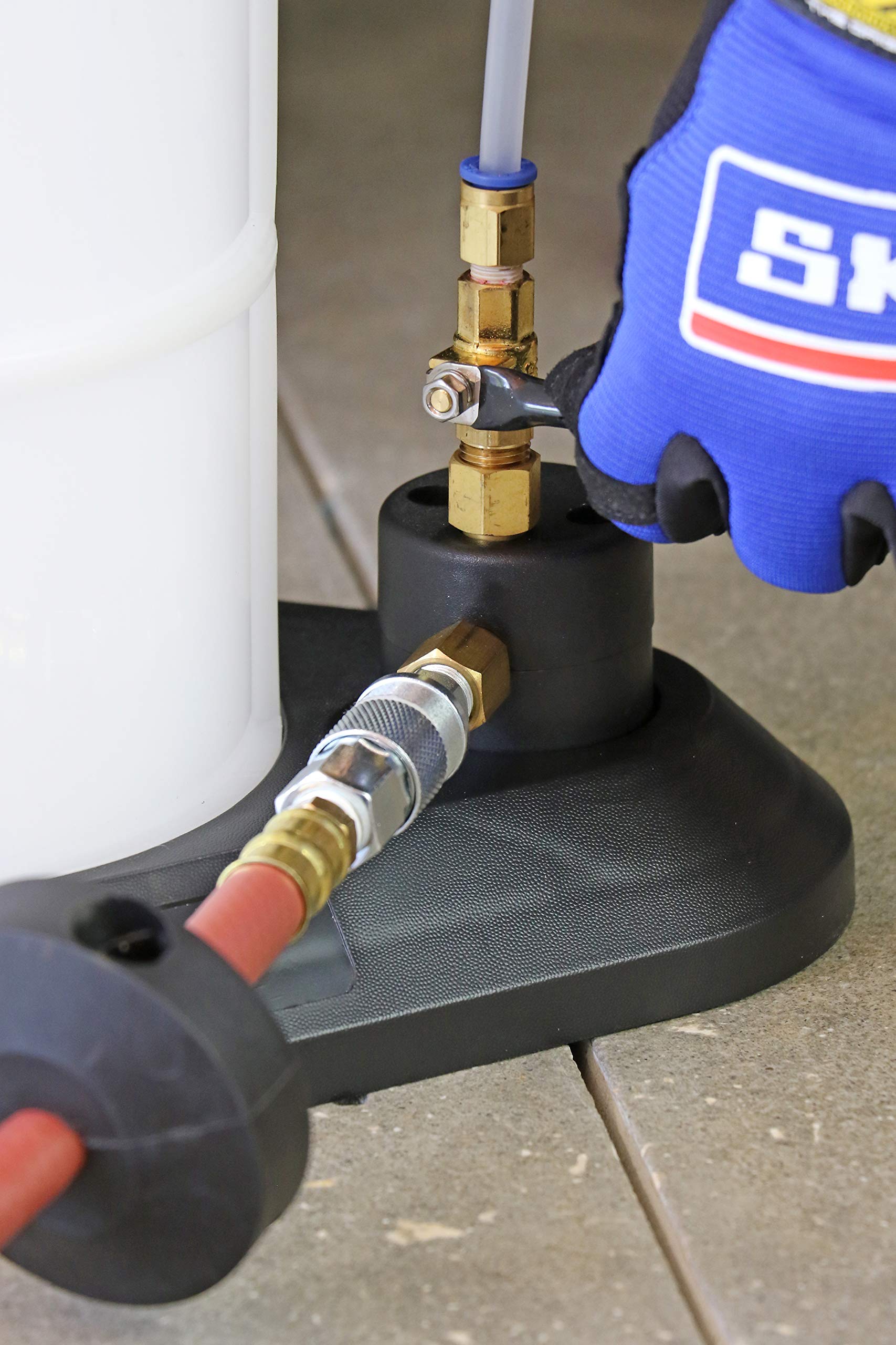 Mityvac MV7300 Pneumatic Air Operated Fluid Evacuator with Accessories for Draining Engine Oil or Transmission Fluid Directly Through The Dipstick Tubes