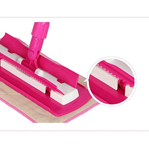 WSJIE Professional Microfiber Mop, Hardwood Floor Mop, Stainless Steel Handle, Flat Washable for Home Office Floor Cleaning