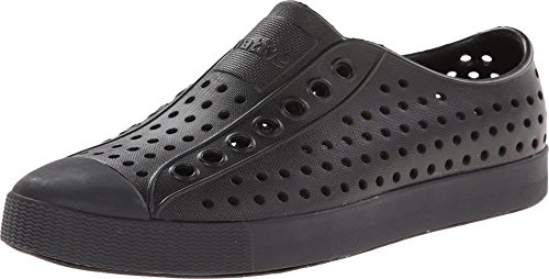 Native Unisex Jefferson Fashion Sneaker, Jiffy Black/Jiffy Black,11 US Men/13 US Women