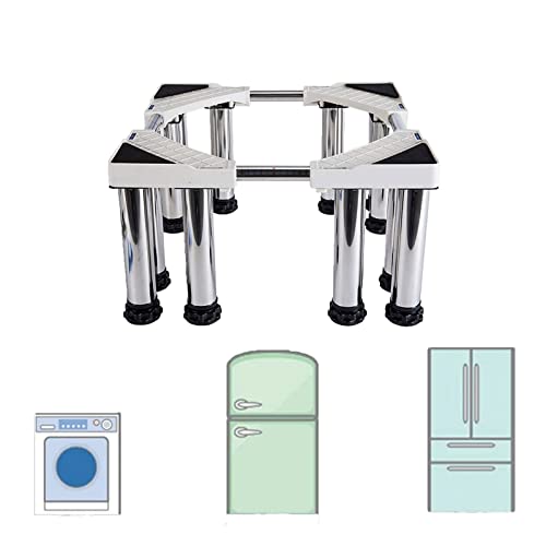 Multi-Functional Pedestal, 12 Strong Legs Adjustable Length and Width,Can Hold Up to 660 Lbs Washer Pedestal Stand, for Dryers and Refrigerators (3-5 Days Delivery)