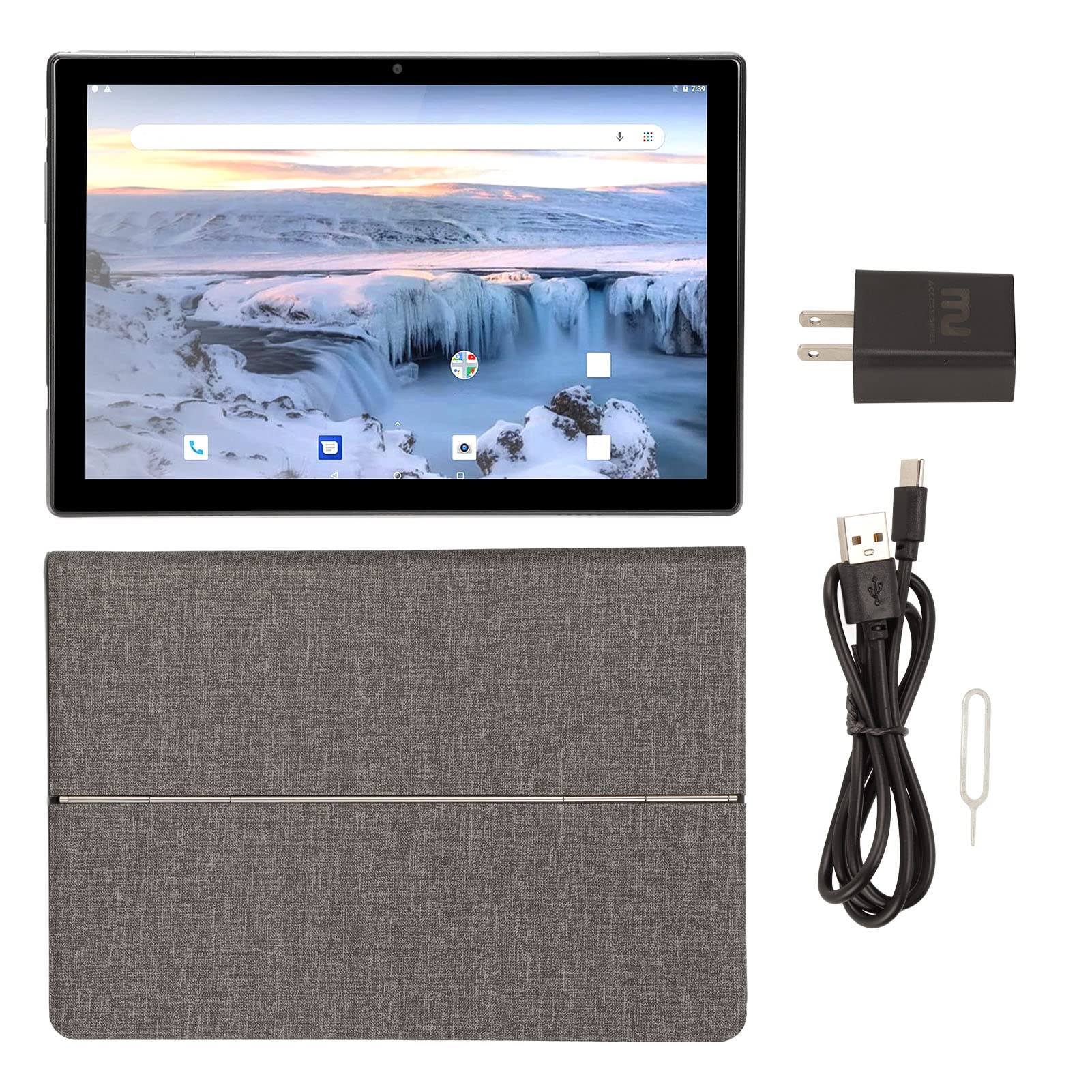 Yunseity 2 in 1 10.1 Inch Tablet, 2.0Ghz Octa Core Touchscreen Tablets with Magnetic Keyboard 6GB RAM 128GB ROM, 4G Network 5GWIFI Tablet PC, Dual SIM Dual Standby for 11