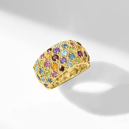 Ross-Simons 2.60 ct. t.w. Multi-Gemstone Ring in 18kt Gold Over Sterling. Size 7