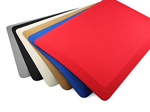Ultralux Premium Anti-Fatigue Floor Comfort Mat, Durable Ergonomic Non-Slip Kitchen Standing Mat, 3/4β Thick, 16β x 24β, Multi-Purpose Standing Support Pad, Home, Office, Garage, Kitchen Rug, Gray