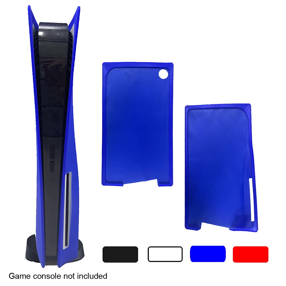 Skin Cover Protector Case Non Slip Smooth Soft Silicone Fit for PS5 Console(Black Disc Edition)