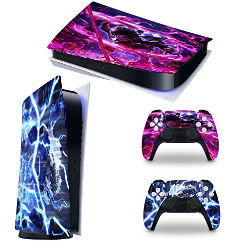 PlayStation 5 Skin Set – Devil Hunter - HD Printing Vinyl Skin Cover Protective for PS5 Standard Edition Console and 2 PS5 Standard Edition Controller