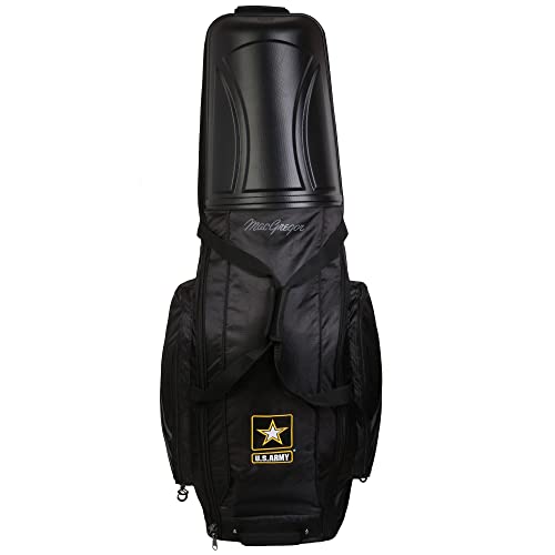 US Army by MacGregor Golf Hard Top Shell Padded Travel Cover with Wheels, Black