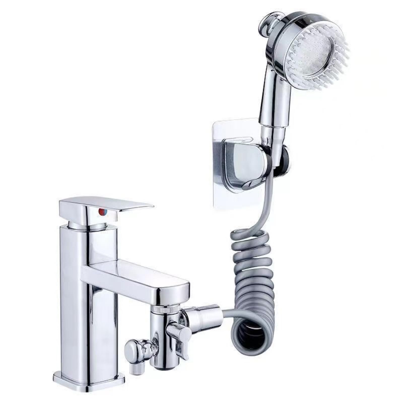 Multifunction Universal Water Taps, Universal 1080 Swivel Robotic Arm Swivel Extension Faucet Aerator, 3 in 1 Sink Faucet Sprayer Attachment Set