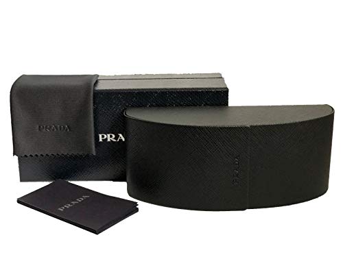 Prada PR16US HERITAGE Square CCO1A1 54M Top Black Yellow/Grey Havana/Grey Sunglasses For Women + BUNDLE with Designer iWear Eyewear Kit