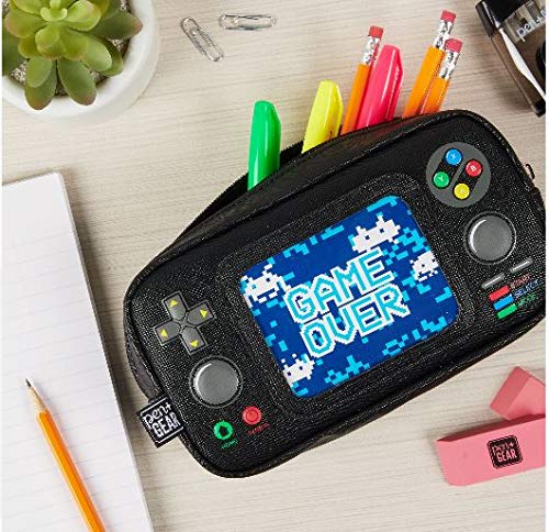Pen + Gear Pencil Pouch, Video Game, Black