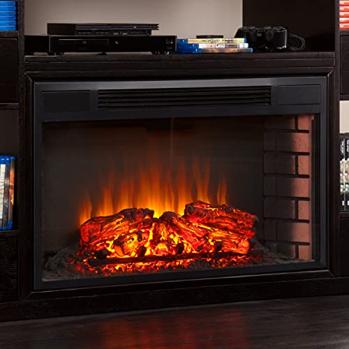 SEI Furniture 33β Widescreen Electric Firebox w/Remote Control, Black