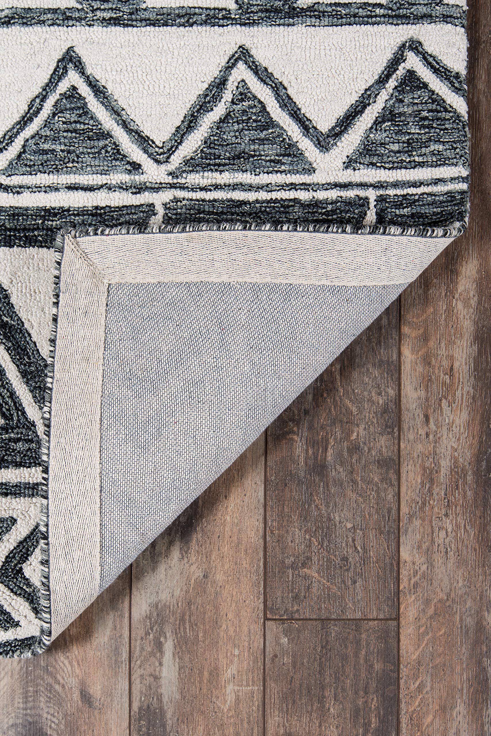Momeni Mallorca Charcoal Area Rug Area Rug, 2' x 8' Runner Rug for Living Room, Dining Room, Bedroom, Hallways, and Kitchen