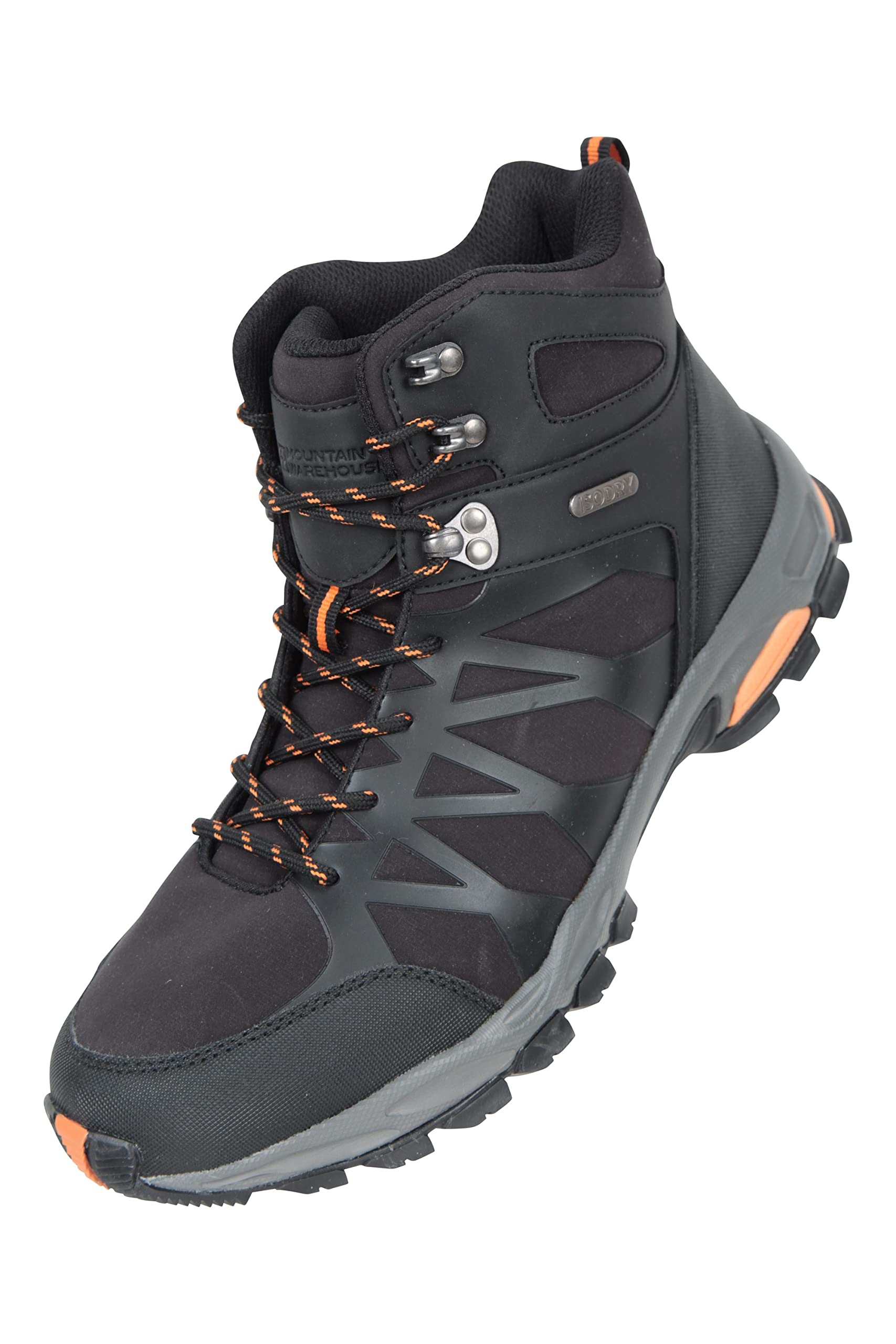 Mountain Warehouse Trekker II Mens Softshell Waterproof Hiking Boots Black 13 M US Men