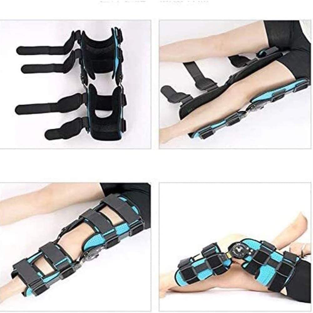 TSUSF Adjustable ROM Hinged Knee Brace Leg Stabilizer, Post-Op Knee Brace For Recovery Stabilization Ligament/Sports Injuries Unisex
