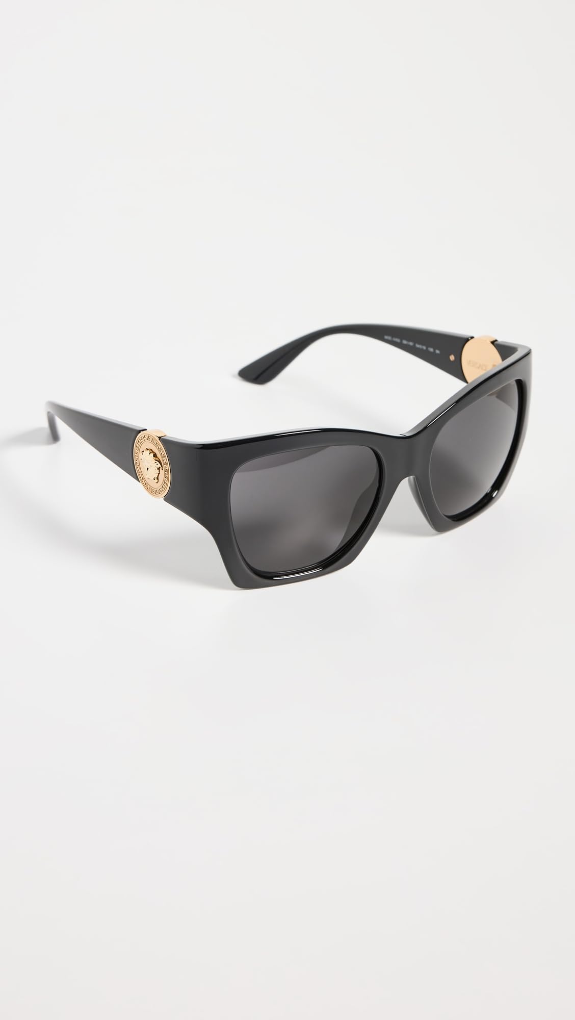 Versace VE 4452 GB1/87 Black Plastic Fashion Sunglasses Grey Lens