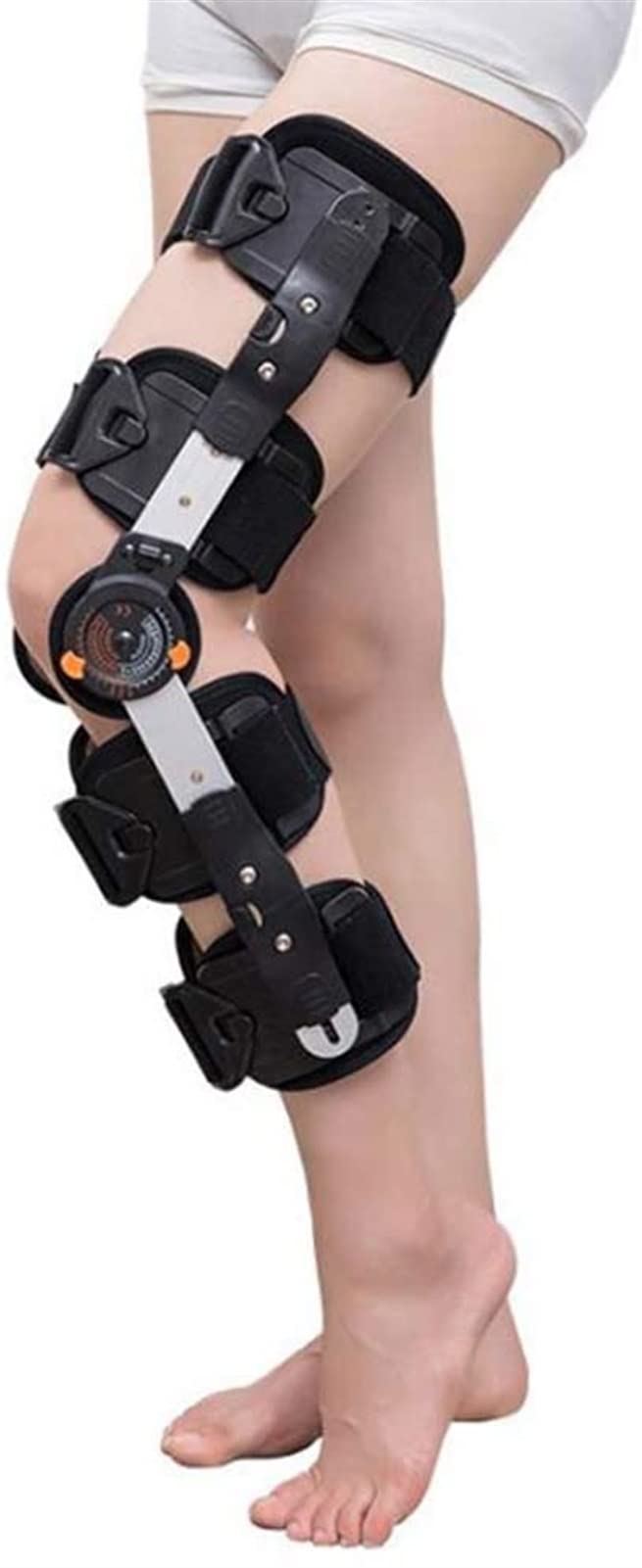 TSUSF Hinged ROM Knee Joint Fixation Bracket Adjustable Hinged Knee Brace Injury Recovery Knee Orthosis Brace And Leg Support