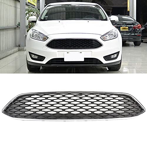 PENSUN Front Bumper Grille Replacement For 2015 2016 2017 2018 Ford Focus"S" &"SE" Upper Center Grill Honeycomb Style Replace #F1EZ-8200A F1EZ-8200B / Gloss Black