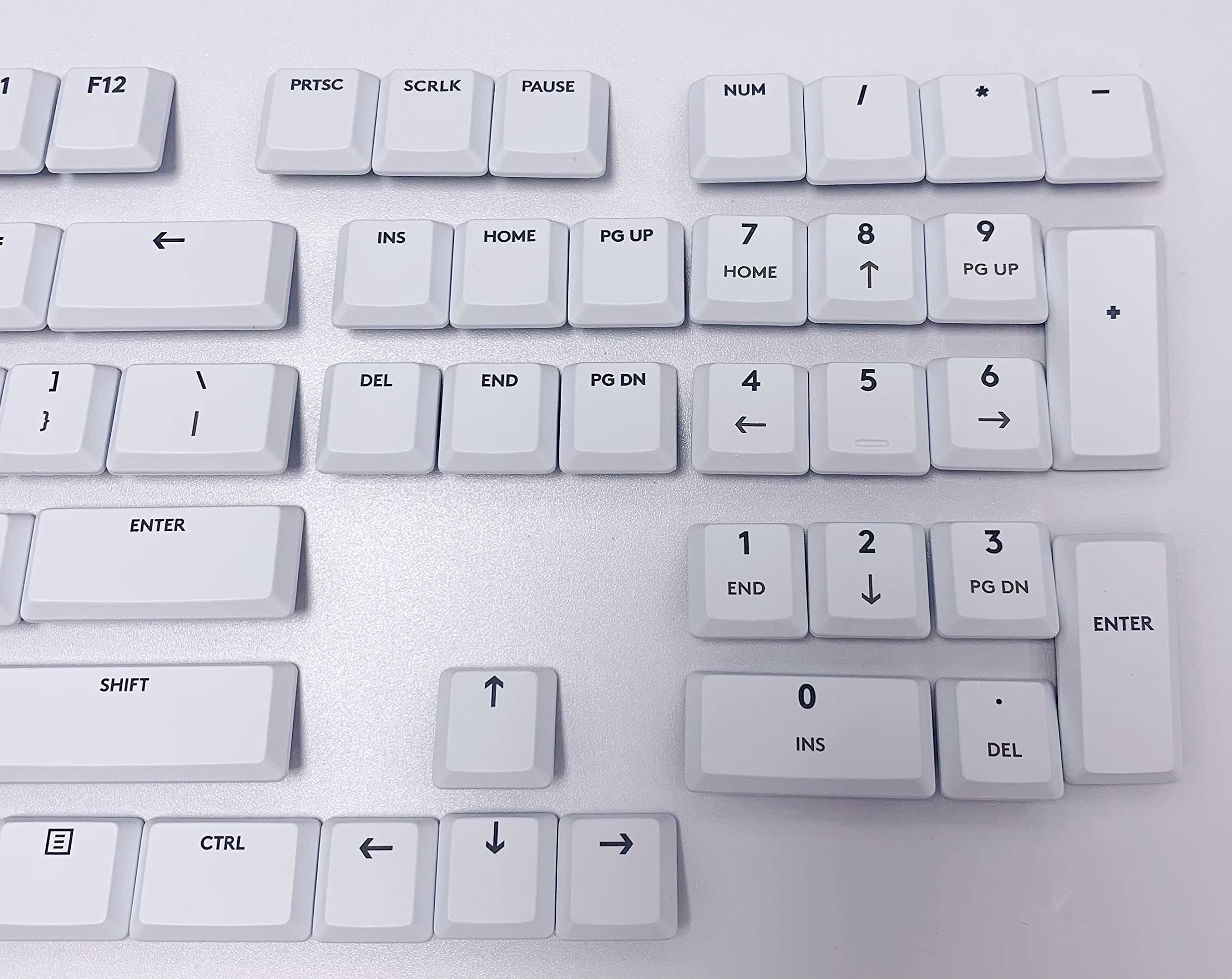 WJ for G915 Full 109 Keycap Replacement G915/G913/G815/G813 TKL RGB Mechanical Gaming Keyboard (g915 White 109 keycaps)