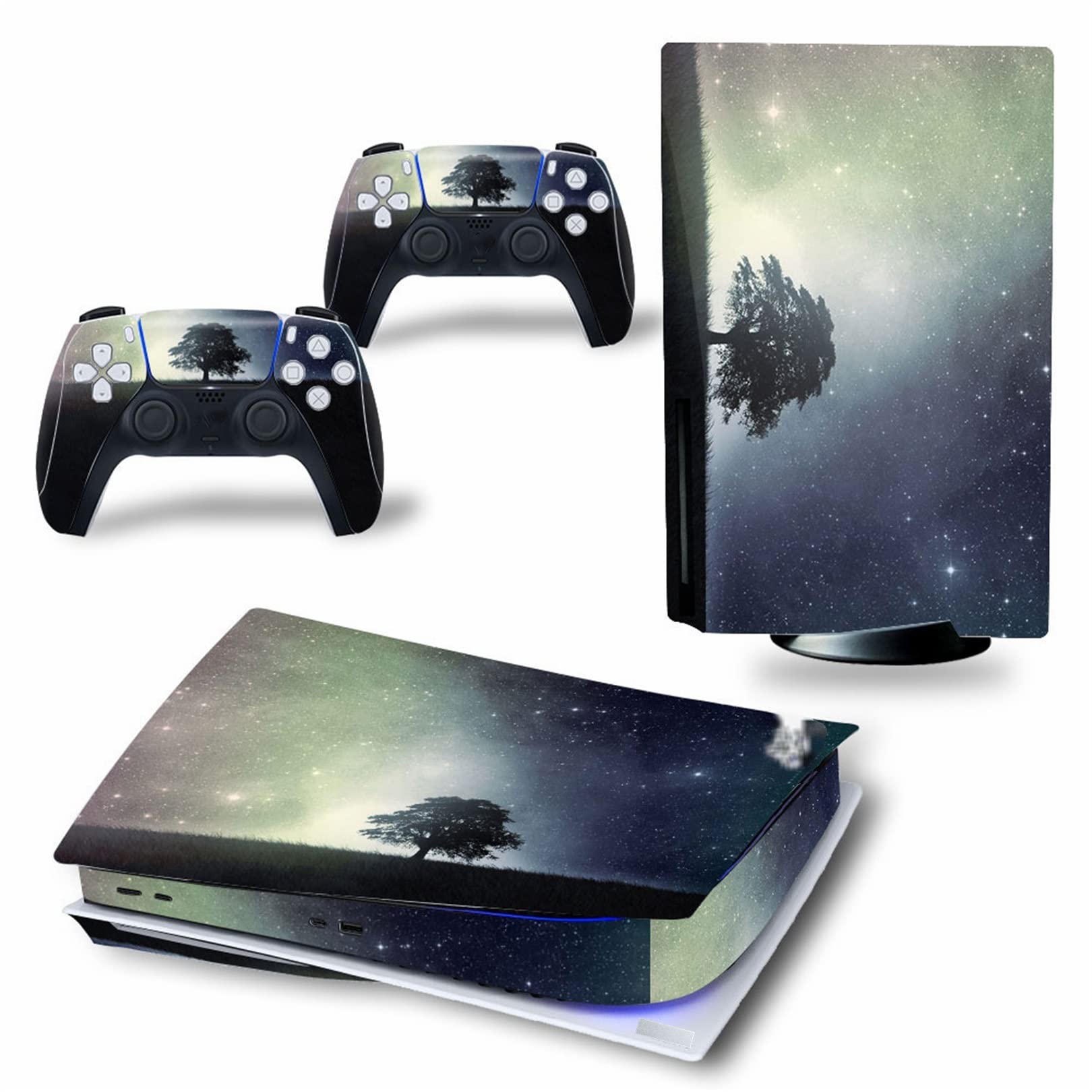 Top factory BUCEN for PS5 Skin Disc Edition & Digital Edition Console and Controller Vinyl Cover Skins Wraps Scratch Resistant, Compatible 64433 Anti Scratch (Size : Digital Edition)