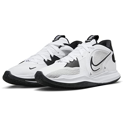 Nike Kyrie Low 5 Men's Basketball Shoes (White/White/Black, us_Footwear_Size_System, Adult, Men, Numeric, Medium, Numeric_11_Point_5)