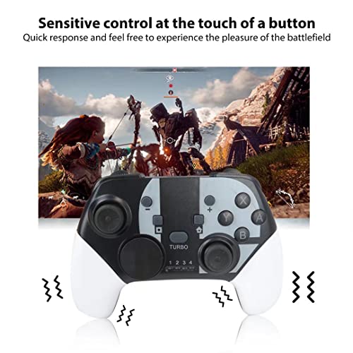Switch Controller for Nintendo Switch/Switch Lite, Bluetooth Wireless Switch Controller Gamepad Remote Joystick with Turbo, Dual Vibration and Gyro Axis