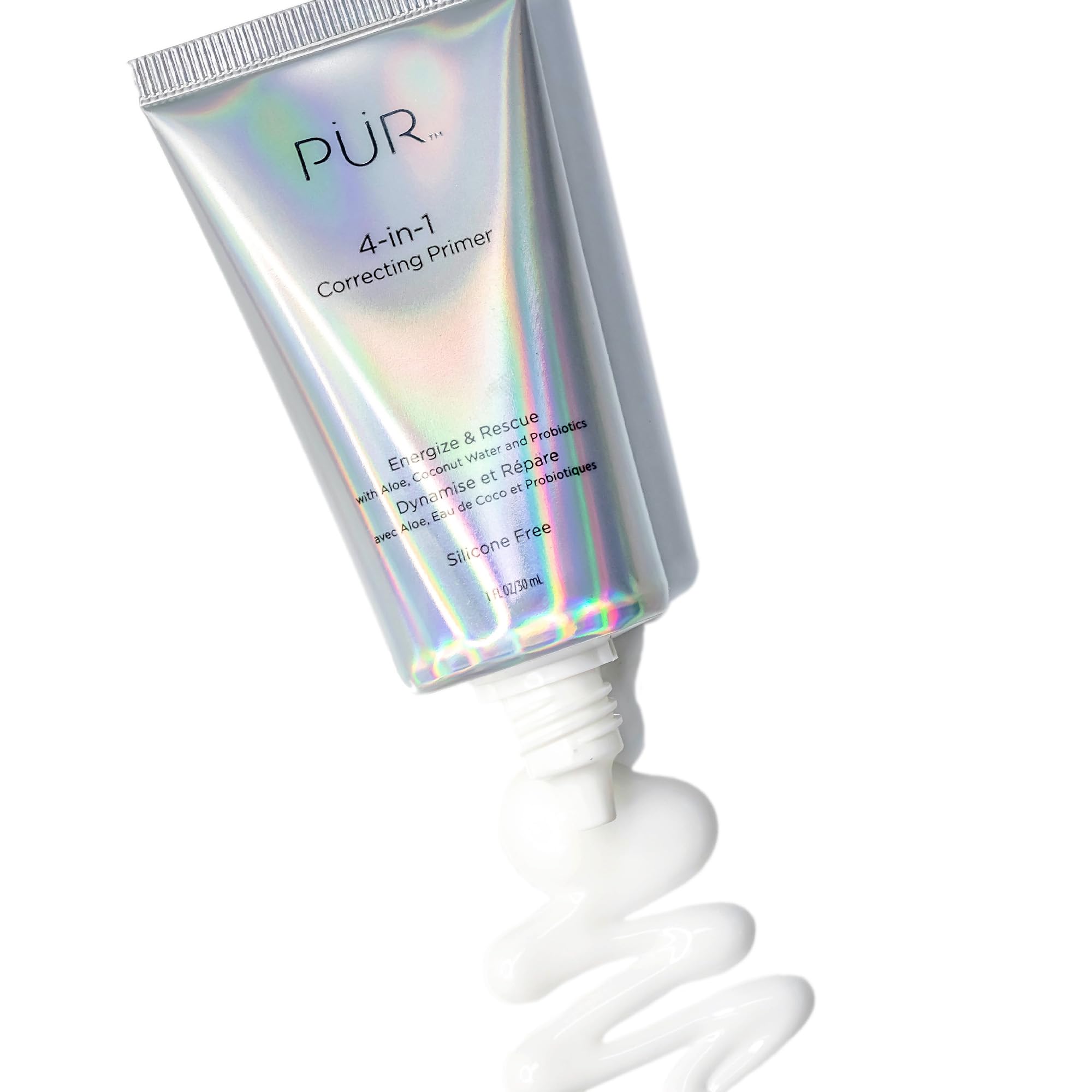 PÜR MINERALS 4-in-1 Correcting Primer, Pore Reducer, Makeup Primer, Redness Reducer, Cruelty-Free, Lightweight Formula, Vegan Friendly - Energize & Rescue