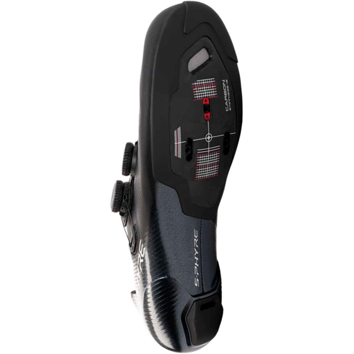 SHIMANO RC903 S-PHYRE Wide Cycling Shoe - Men's Black, 44.0