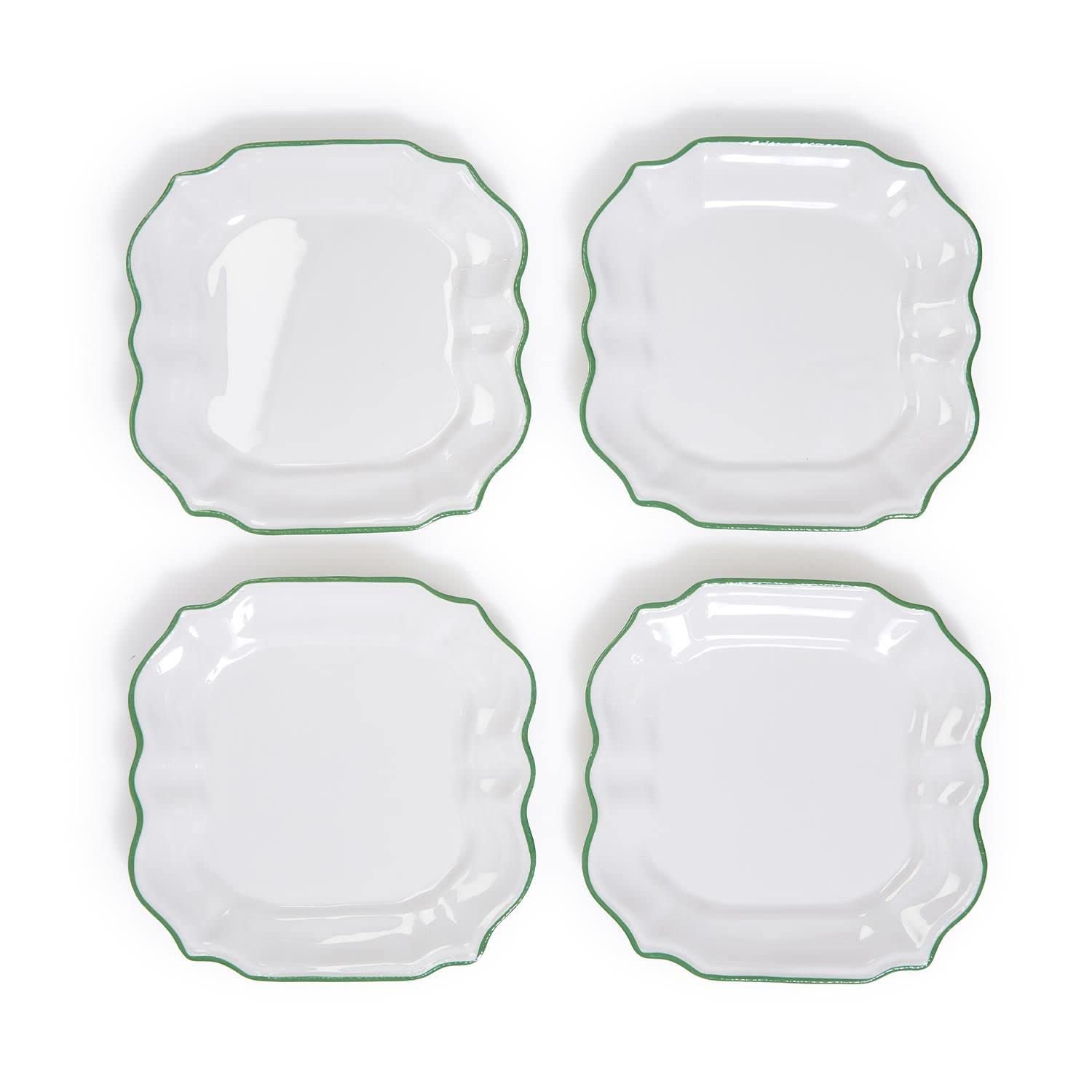 Two's Company Garden Soiree Set Of 4 Salad /Dessert Plates
