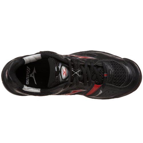 Mizuno Men's Wave Tornado 5 Volleyball Shoe, Black/Red/Silver