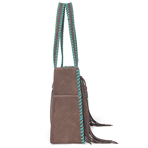 Montana West Western Handbag Purse Tote Shoulder Bag for Women with Wallet MW1057G-8317CF+W