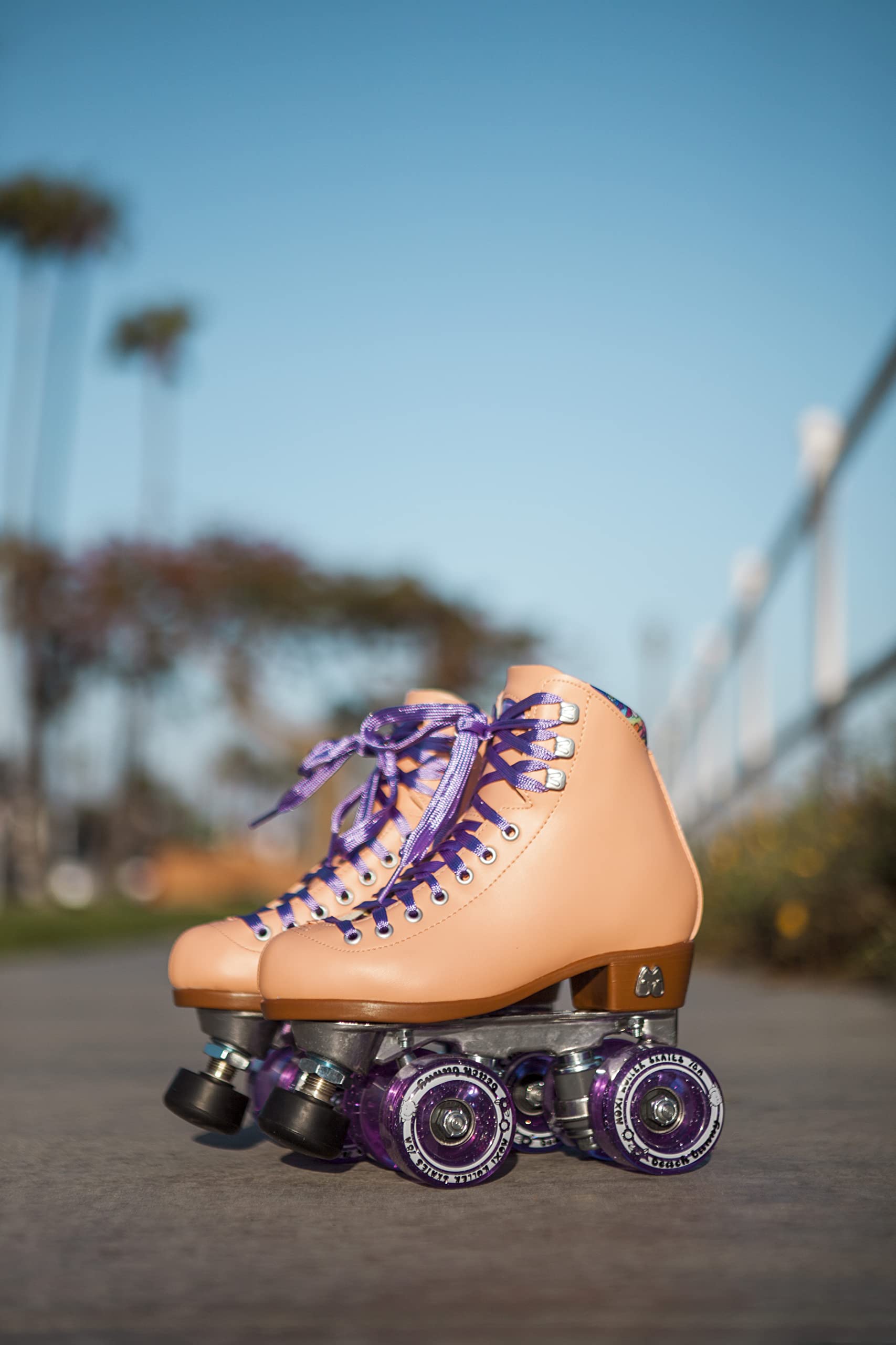 Moxi Skates - Beach Bunny - Fashionable Womens Roller Skates | Peach Blanket | Size 9