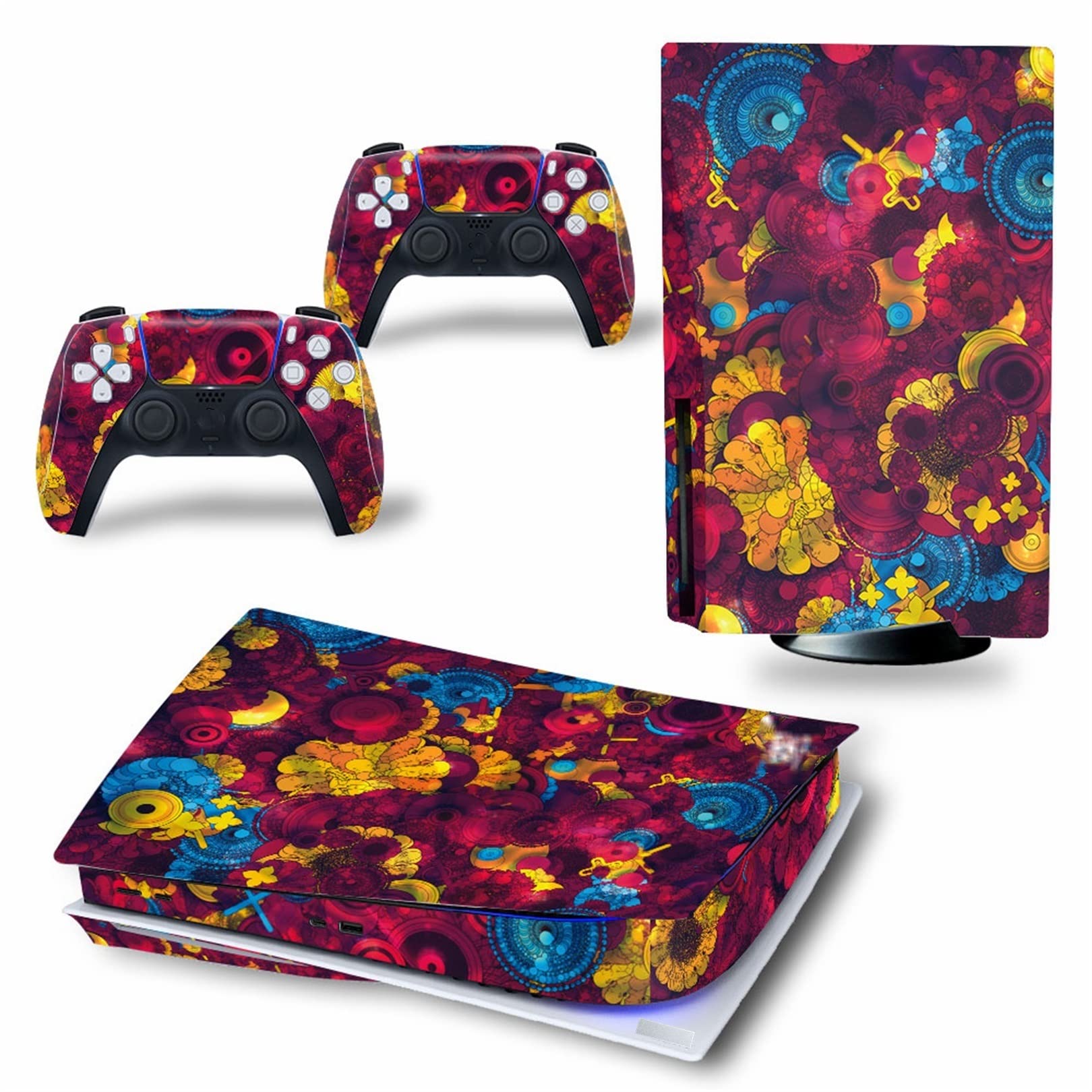 Top factory BUCEN for PS5 Skin Disc Edition & Digital Edition Console and Controller Vinyl Cover Skins Wraps Scratch Resistant, Compatible 70464 Anti Scratch (Size : Digital Edition)