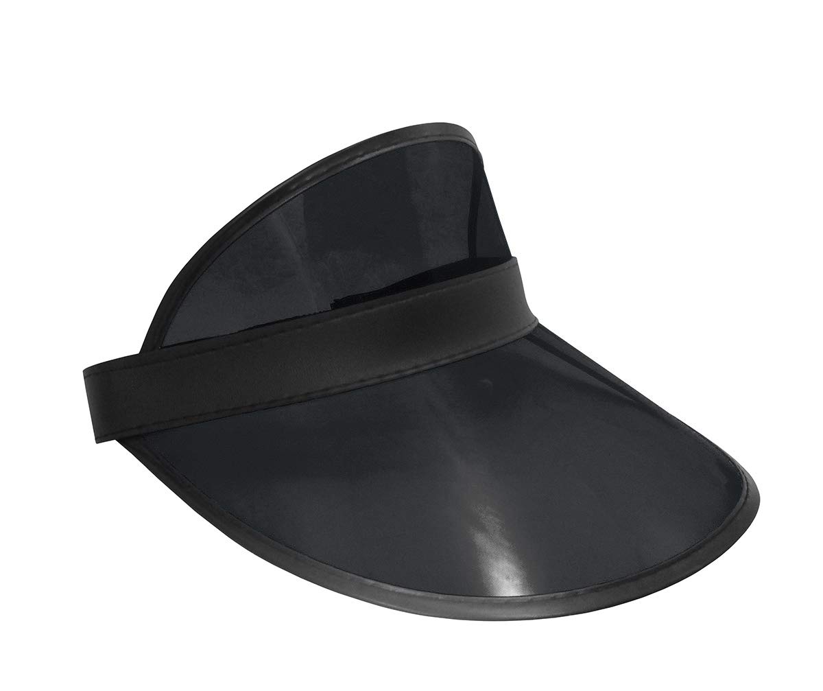 Nicky Bigs Novelties Clear Colored Plastic Sun Visor Tennis Beach Bingo Vegas Dealer Golf Casino Hat