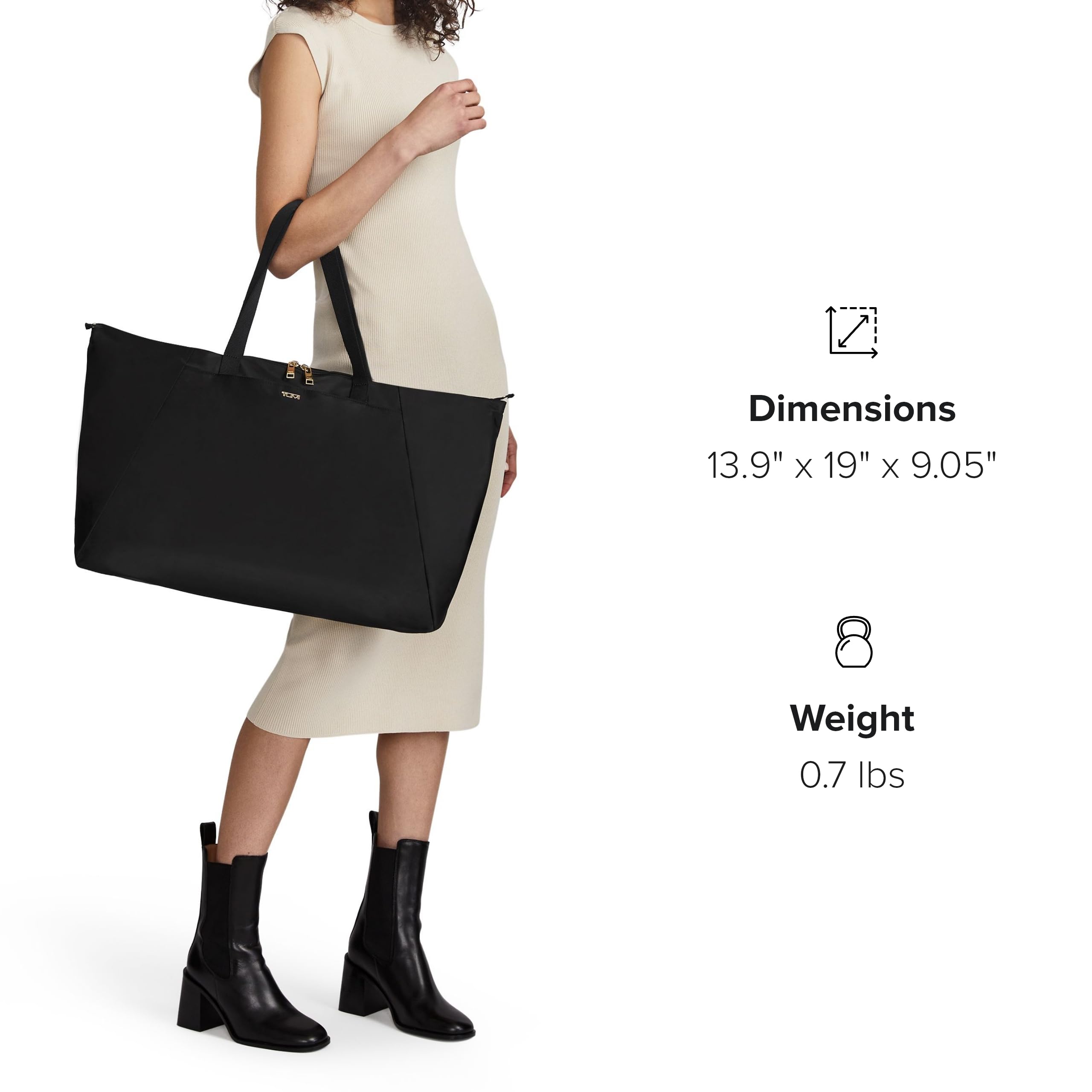 TUMI - Just In Case Tote - Packable Travel Bag - Foldable Travel Tote Bag- Water-Resistant Tote - 14.0" X 23.0" X 9.0" - Desert Red