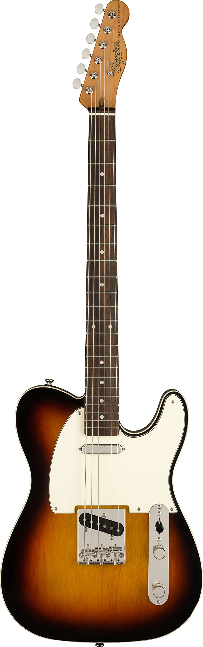 Squier Classic Vibe Baritone Custom Telecaster Electric Guitar, with 2-Year Warranty, 3-Color Sunburst, Laurel Fingerboard
