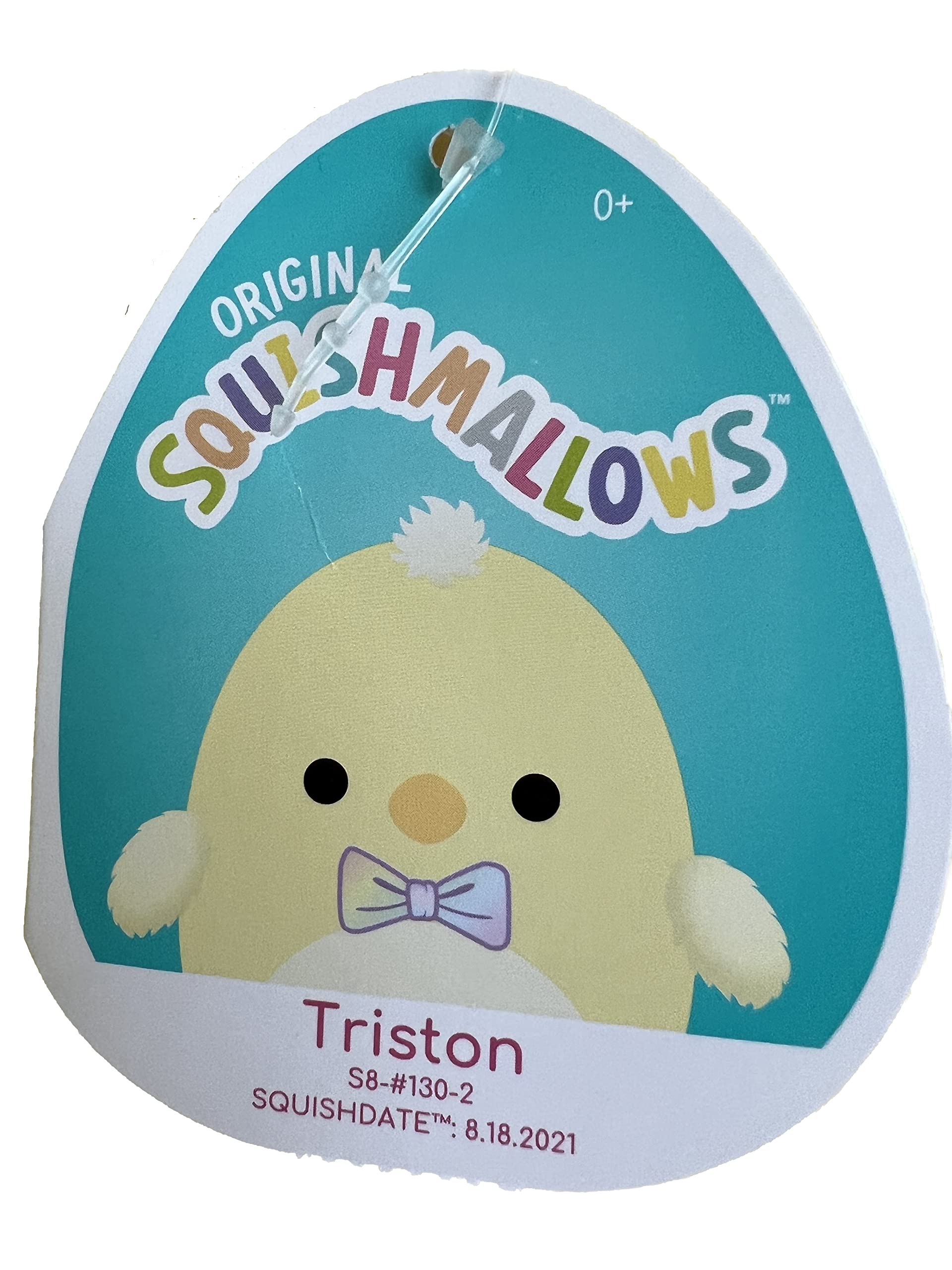 Squishmallows Official Kellytoy 8 Inch Soft Plush (Triston The Chick) - 08.2021