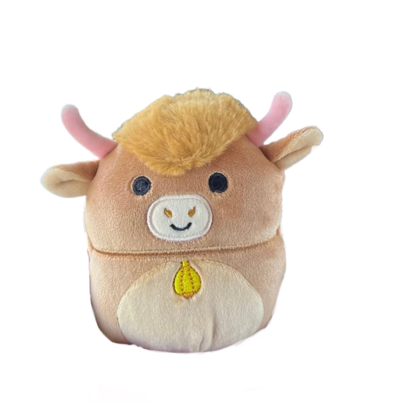 Squishmallows Official Kellytoy 4.5 Inch Soft Plush Squishy Toy Animals (Colton Highland Cow)