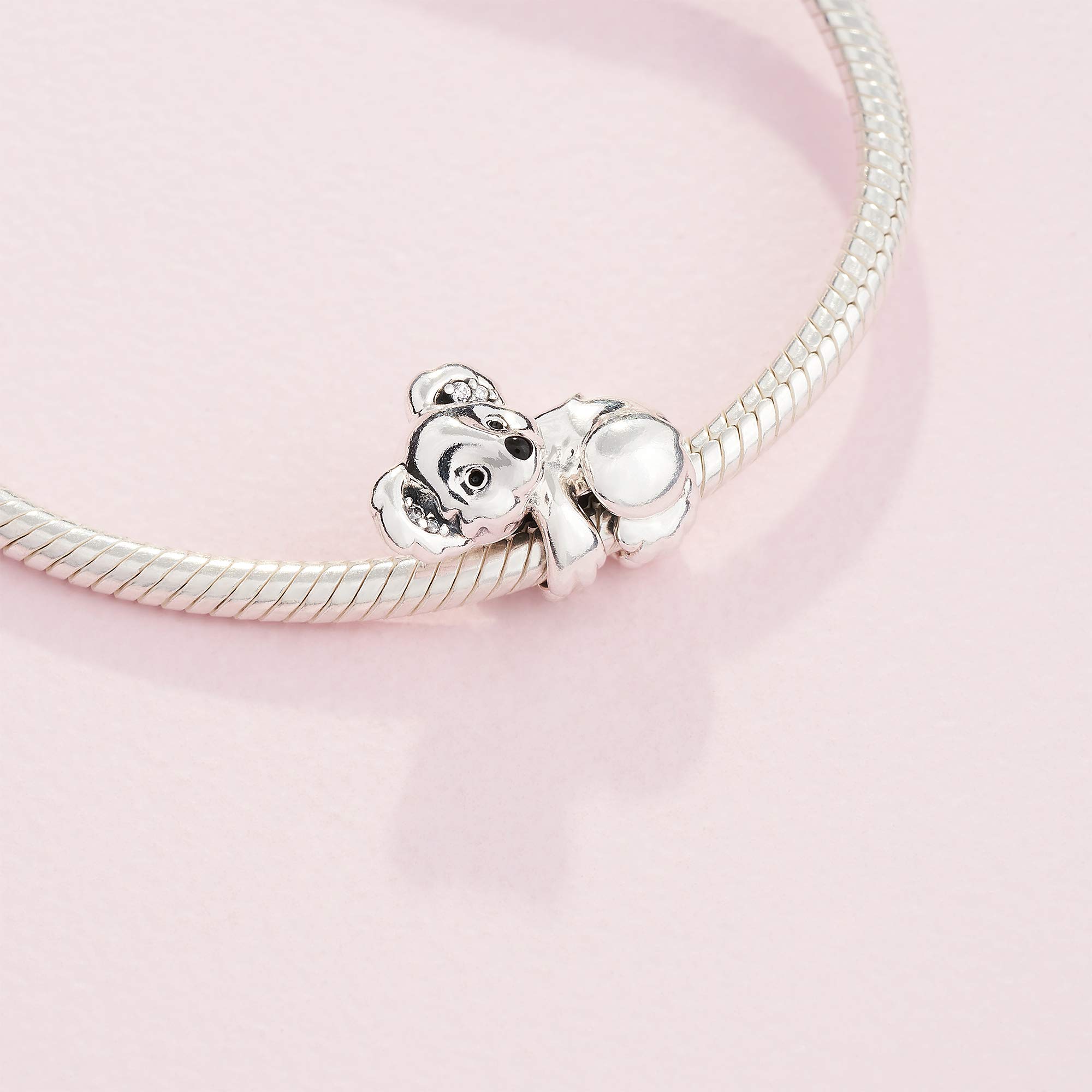 Pandora Jewelry Koala Cubic Zirconia Charm in Sterling Silver