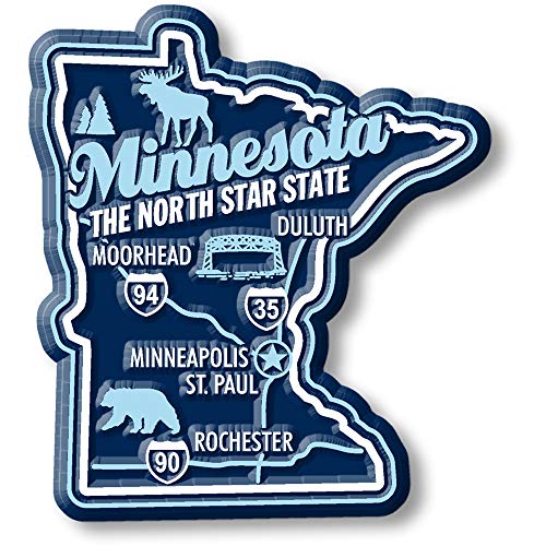 U.S. Premium State Map Magnet Set by Classic Magnets, 51-Piece Set, Collectible Souvenirs Made in The USA