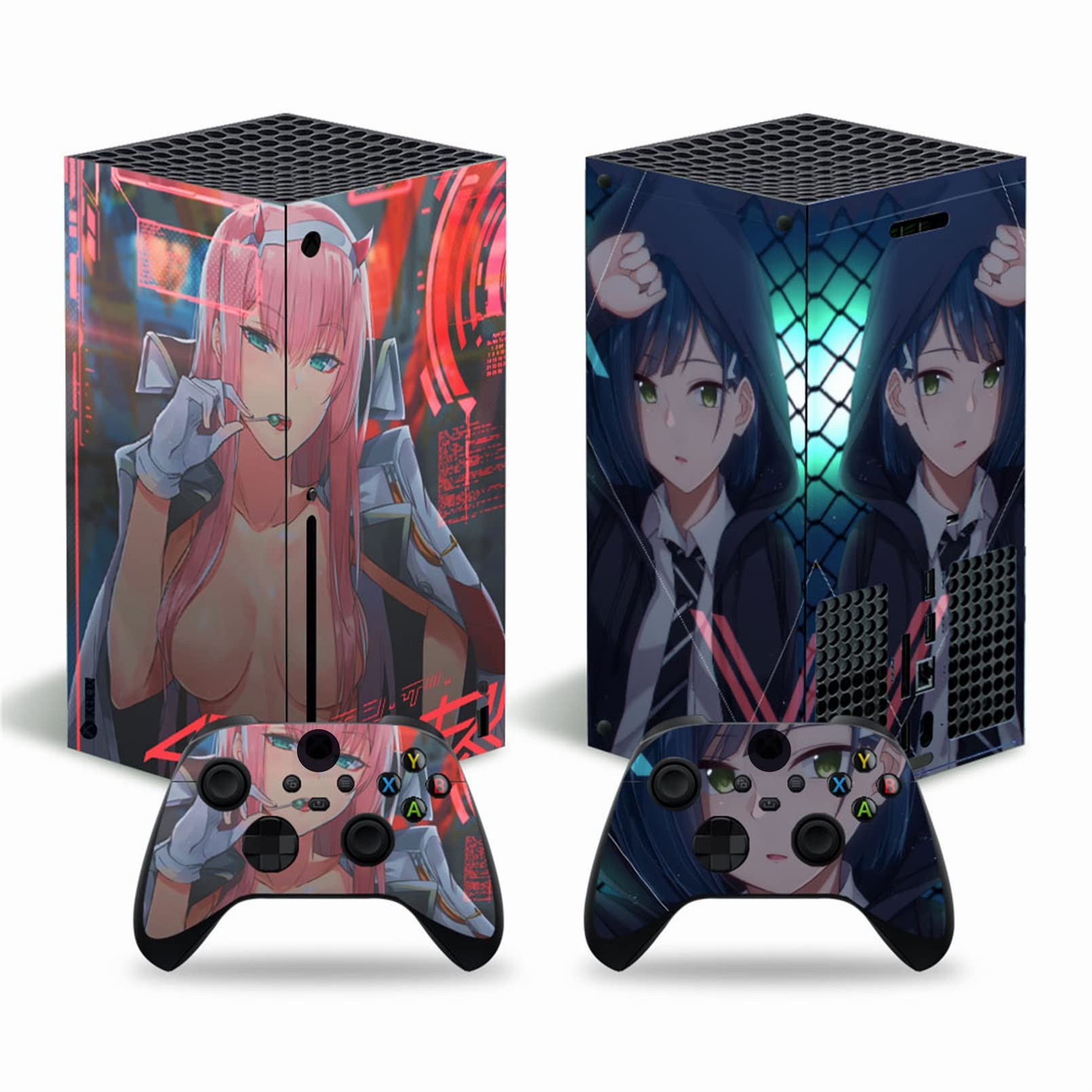 Top factory Skin Decal Protective Vinyl Skin Decal Cover for Series X Console Skins Wrap Sticker with Two Free Wireless Controller Decals 93228 Decal