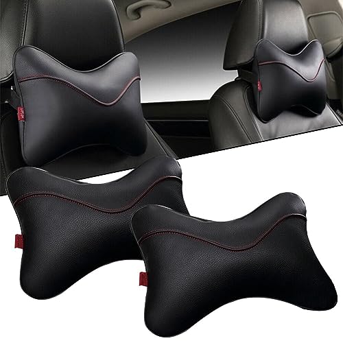 MoreChioce Car Neck Pillows, 2 Pieces Headrest Cushion Neck Support Pillow Travel Head Rest Support Comfortable Ergonomic Design Pillows for Car Seat,Office Chair