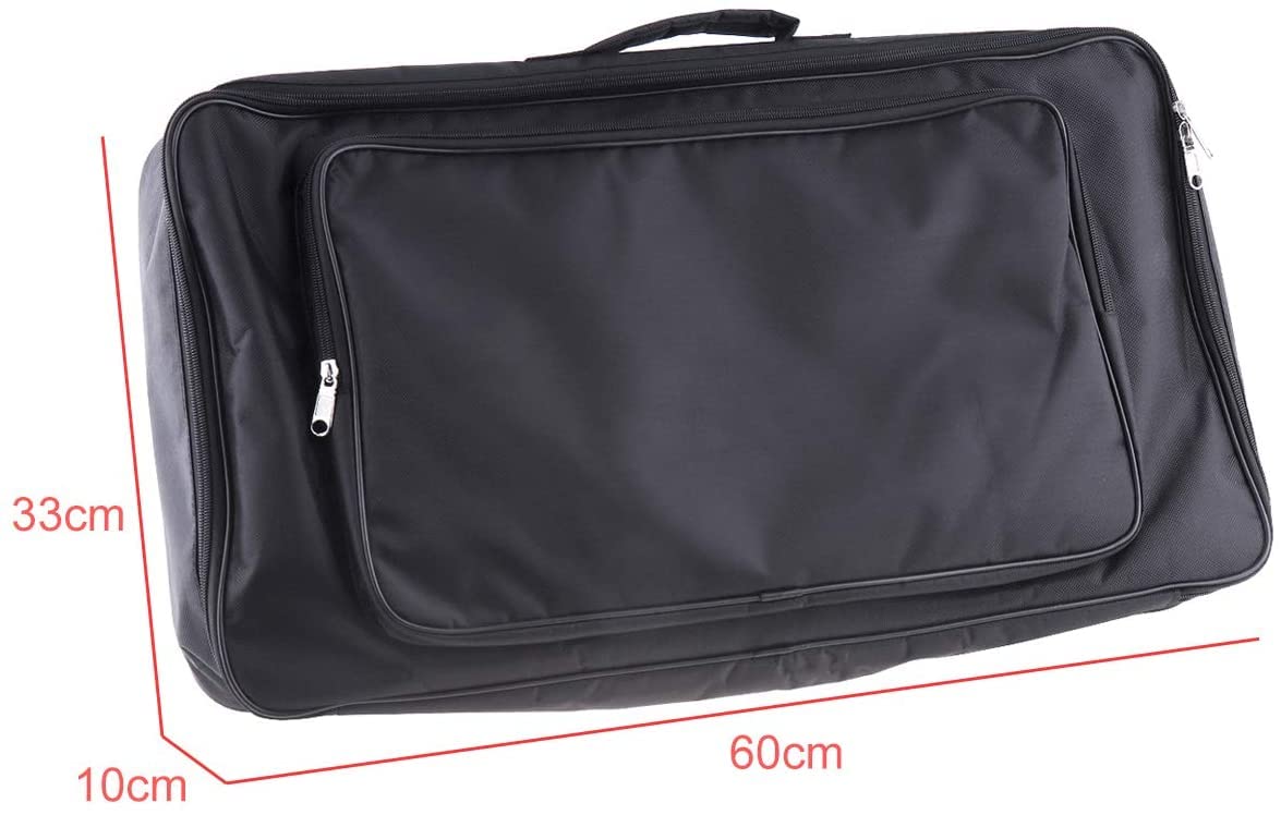 TUOREN Portable Gig Bag Guitar Effects Pedal Board Carry Bag 23.6 x 13 x 4inch Black