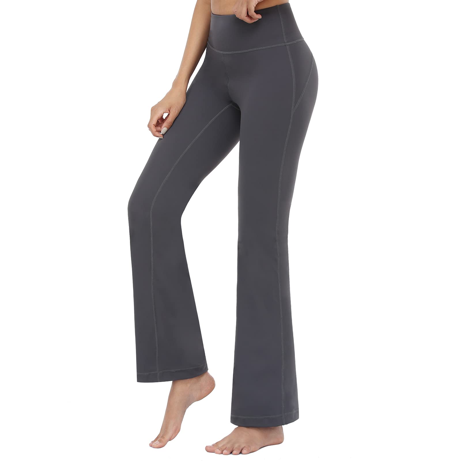 songful Bootcut Yoga Pants for Women, High Waisted Flare Leggings Athletic Workout Bootleg Yoga Pants, Blue Depth X-Large