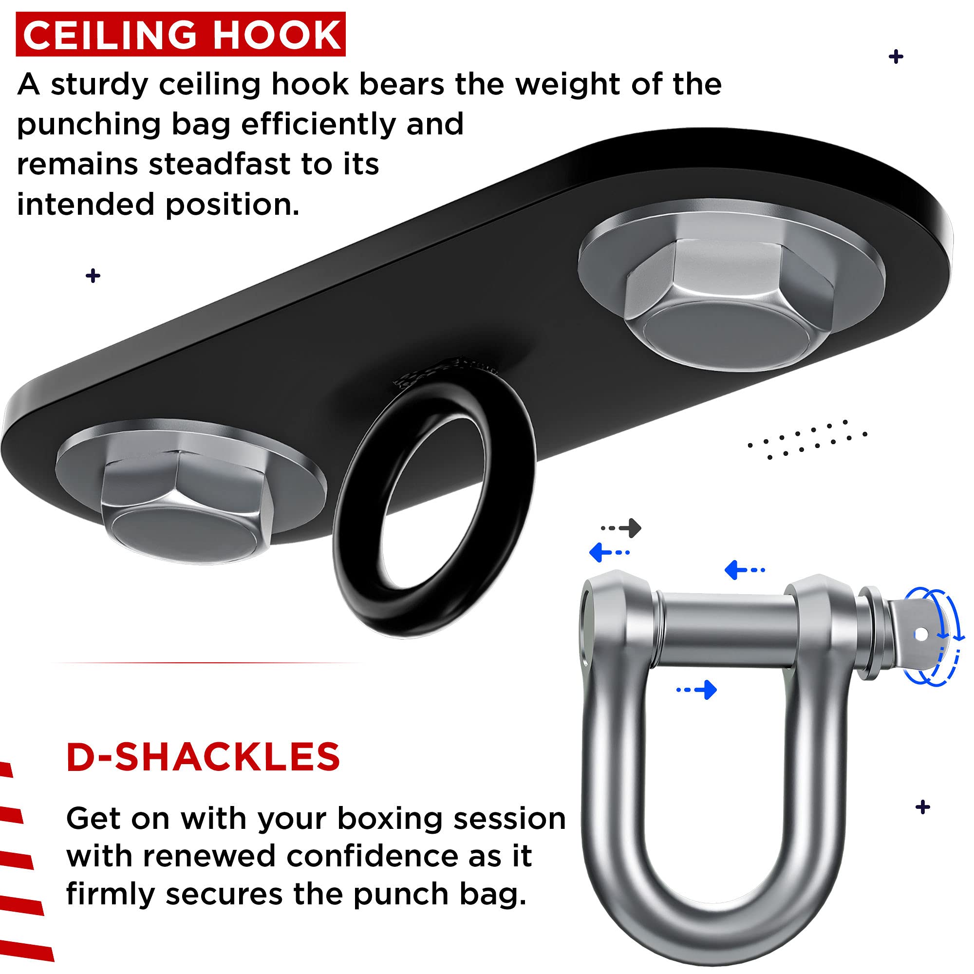 RDX Punching Bag for Boxing Training, 4ft 5ft unfilled Heavy Bag Set with Punching Gloves, Ceiling, 13pc for Grappling, MMA, Kickboxing, Muay Thai, Karate, BJJ,Taekwondo