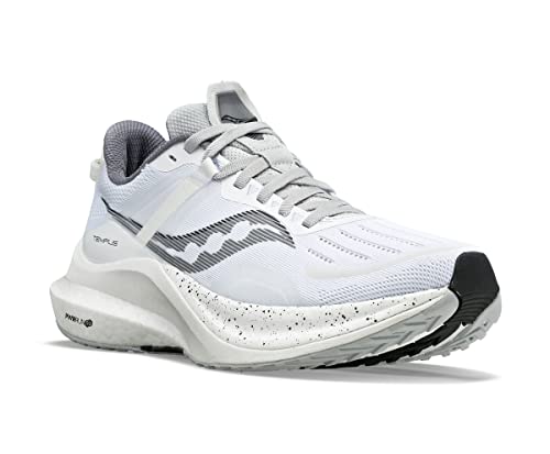Saucony womens Tempus Sneaker, White/Black, 11.5 US