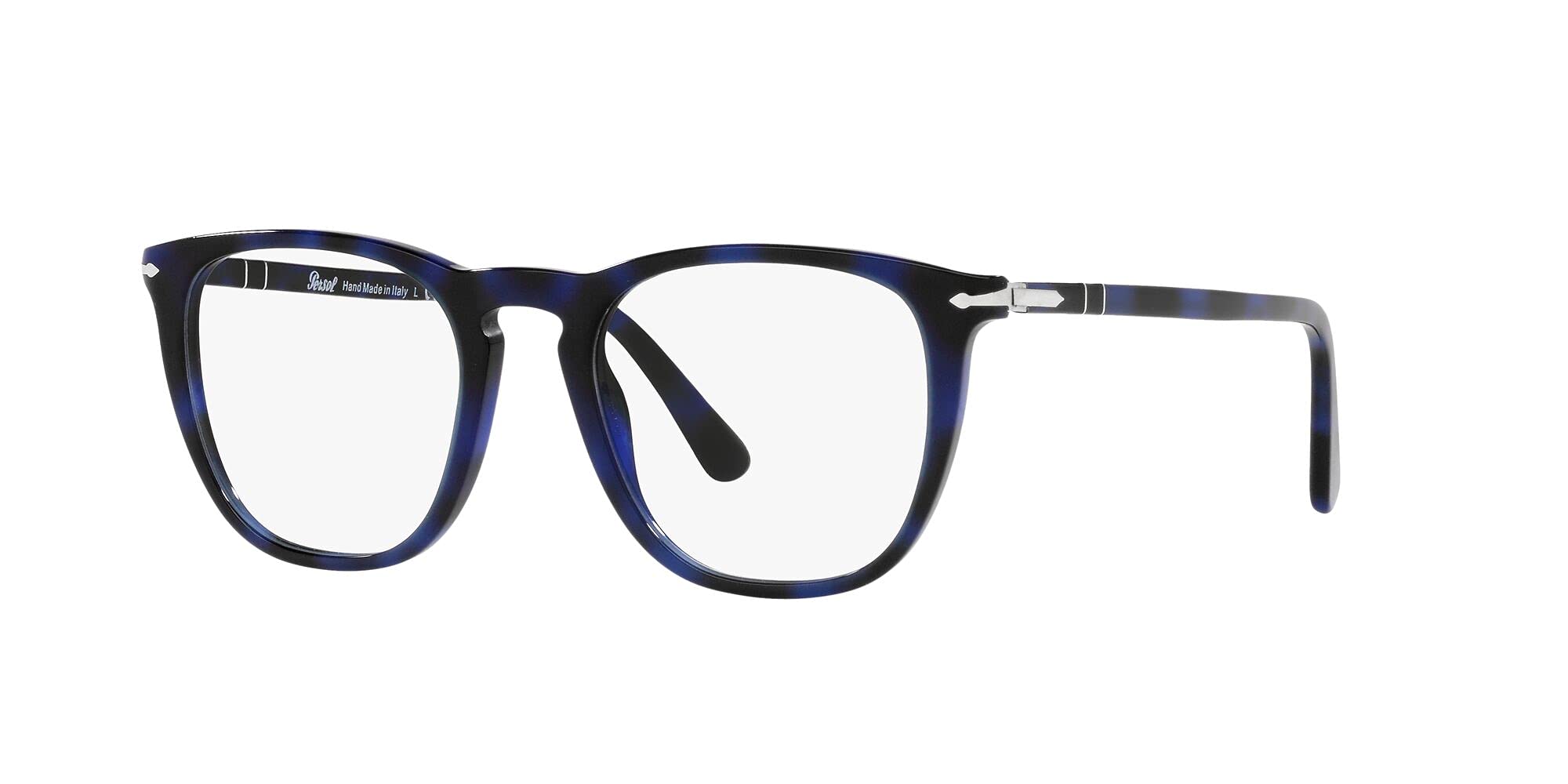 Persol PO3266V Square Prescription Eyewear Frames, Red Havana/Demo Lens, 48 mm