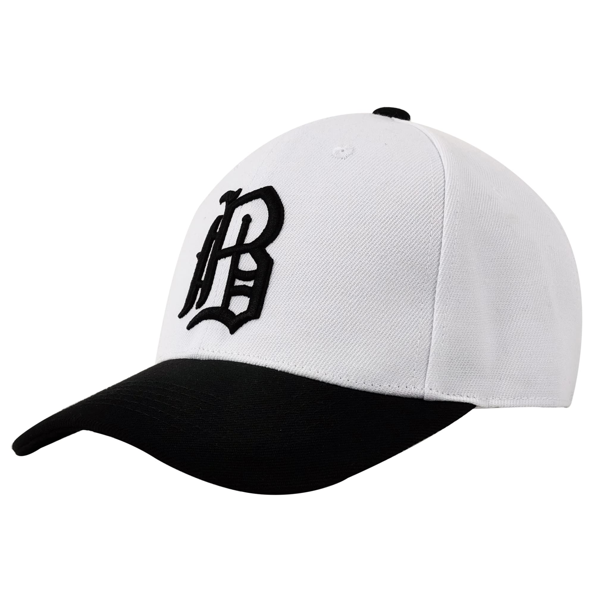 Snapback Hats for Men & Women #45 Birmingham Baron Baseball Cap Embroidered Adjustable Hat Black White